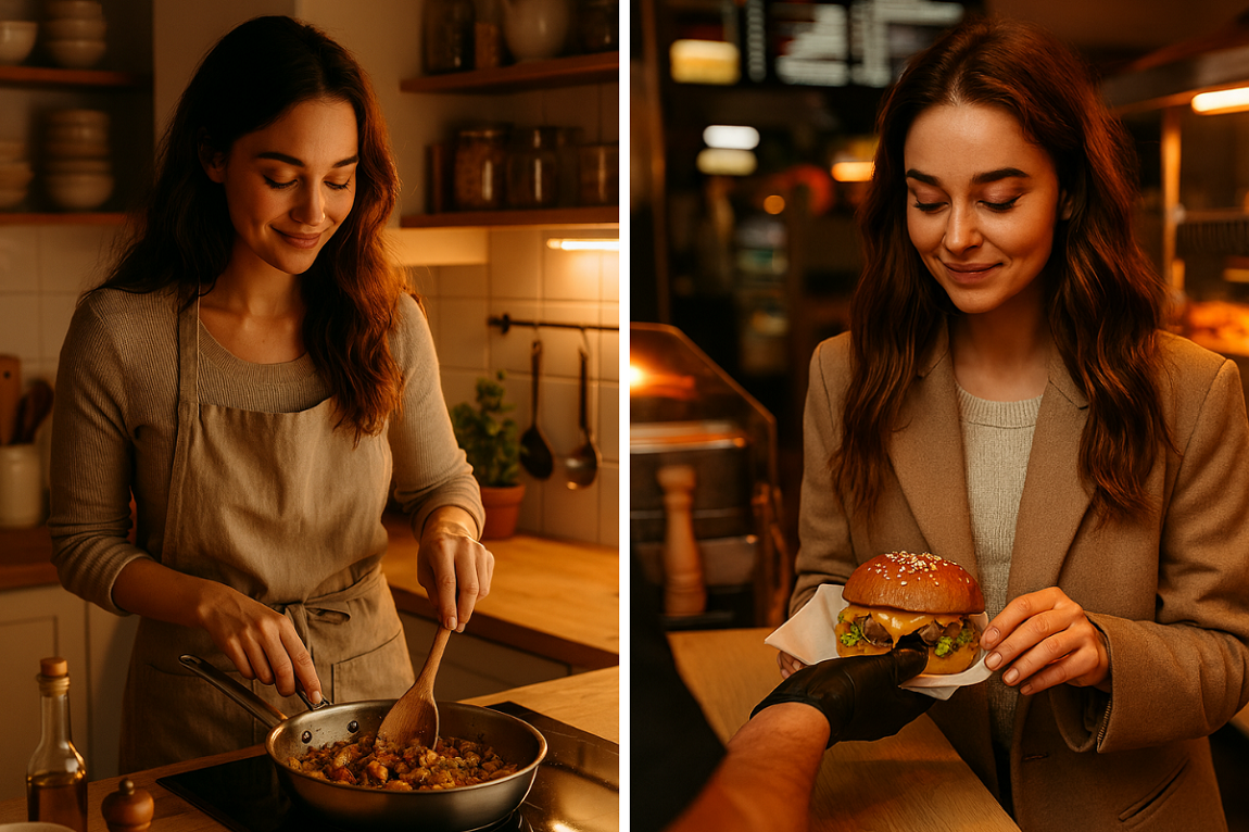 ¿Cocinar en casa o pedir comida hecha? Un dilema cotidiano con sabor a ...